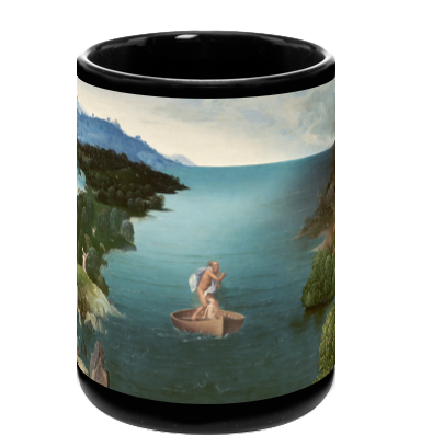 Patinir's Charon Crossing the Styx Black Mug – Dark Art Mart